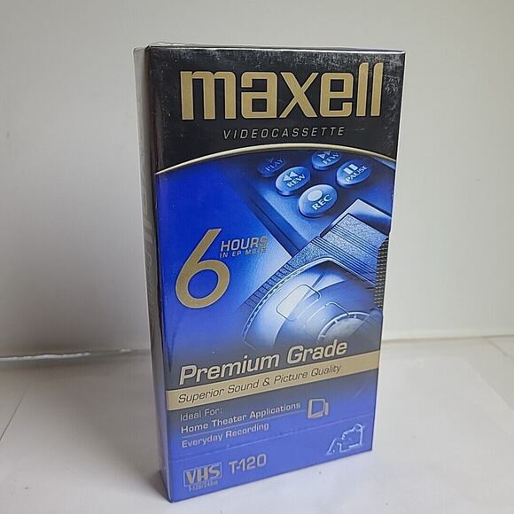 Maxell | Cameras, Photo & Video | Maxell Vhs T2 6 Hr Premium Grade Vcr ...